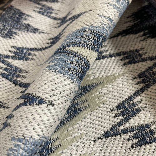 Villakontor® – Lorenzo Castillo Stoff Alaoir mit Zickzack-Muster