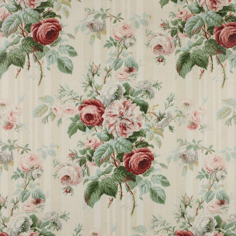 Colefax & Fowler Jubilee Rose | Pink/Green | F1313-01